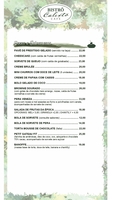 Bistrô Calixto - Santos - MENU