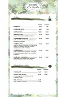Bistrô Calixto - Santos - MENU